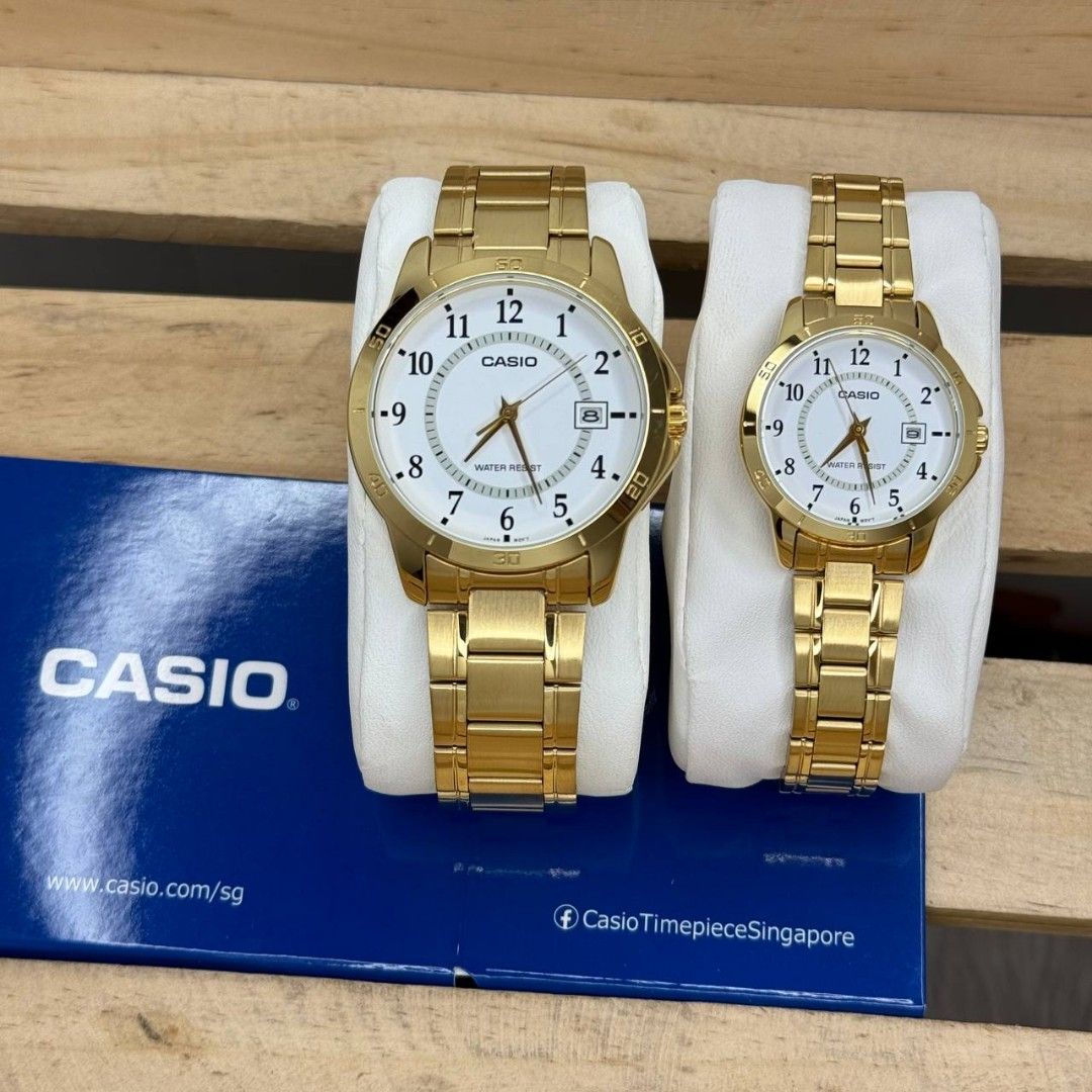 Casio gold couple, Women's Fashion, Watches & Accessories, Watches on ...