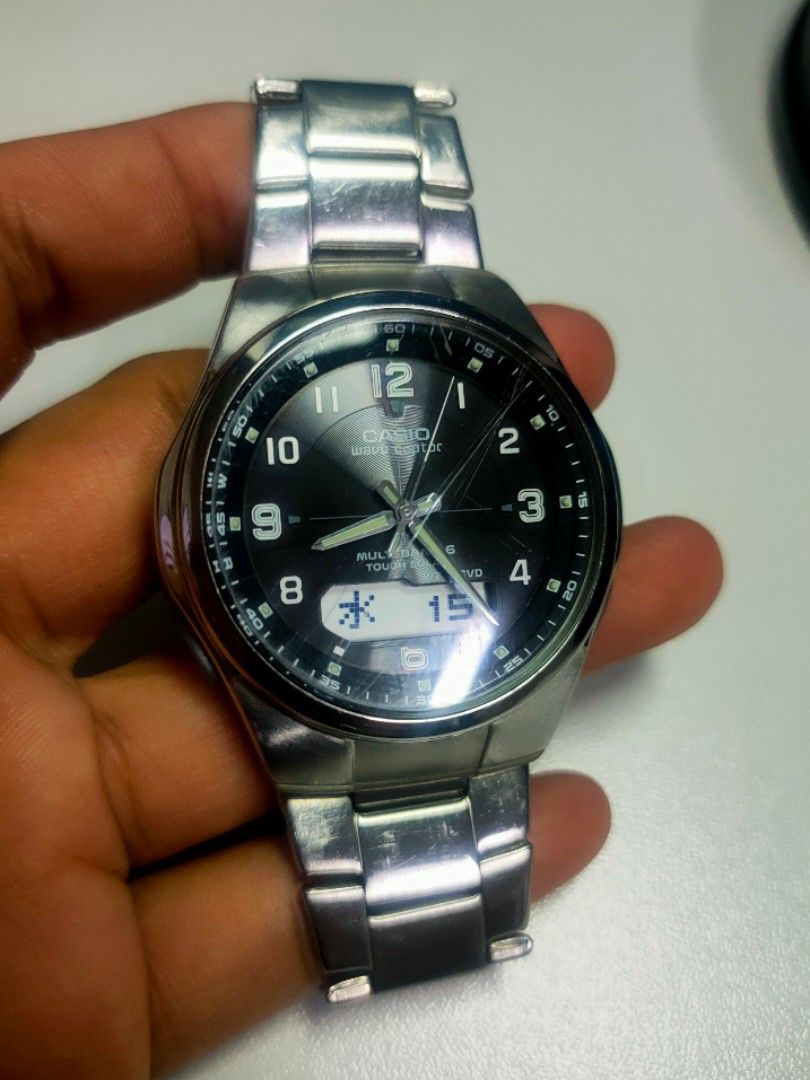 Casio Wave Ceptor Multiband 5 Tough Solar, Men's Fashion, Watches ...