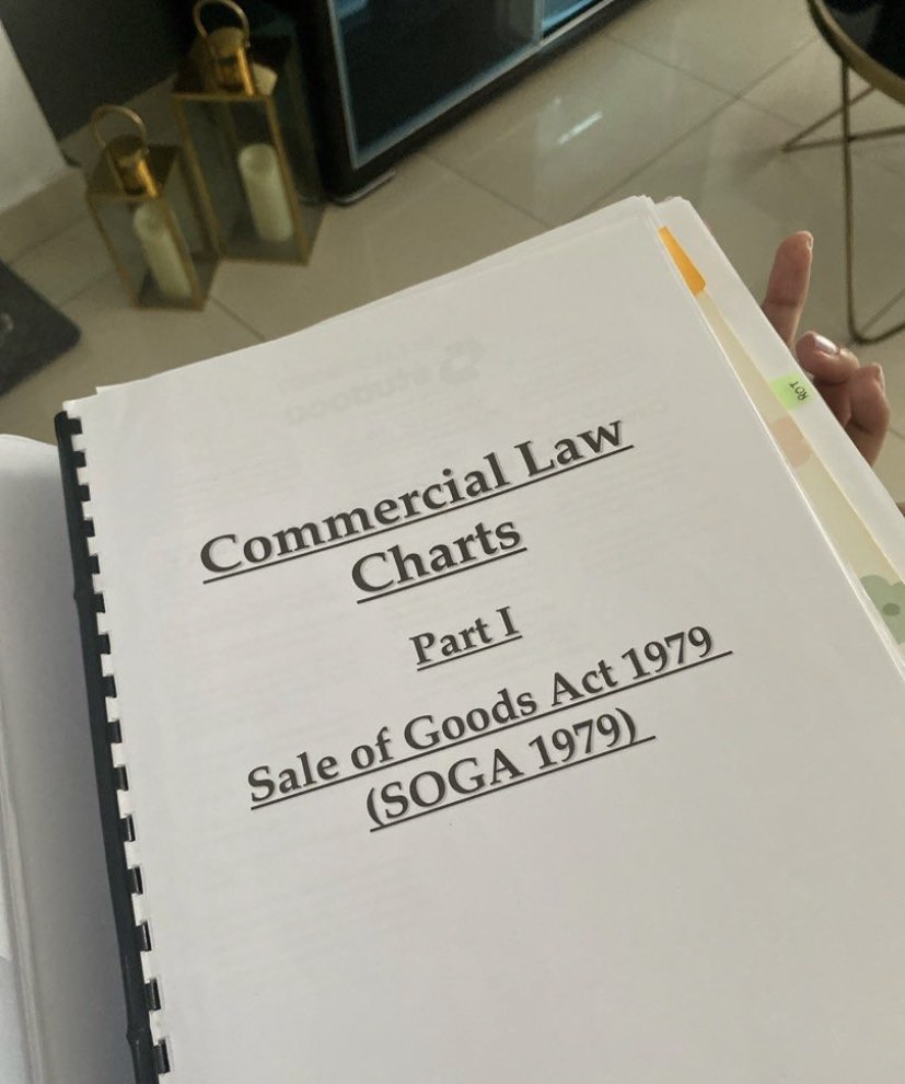 COMMERCIAL LAW FLOW CHART NOTES / LLB 2ND YR UOL NOTES, Hobbies & Toys ...