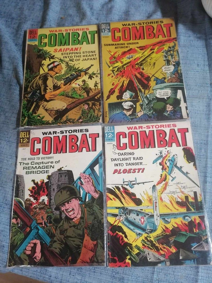 Dell combat comics, Hobbies & Toys, Books & Magazines, Comics & Manga on Carousell