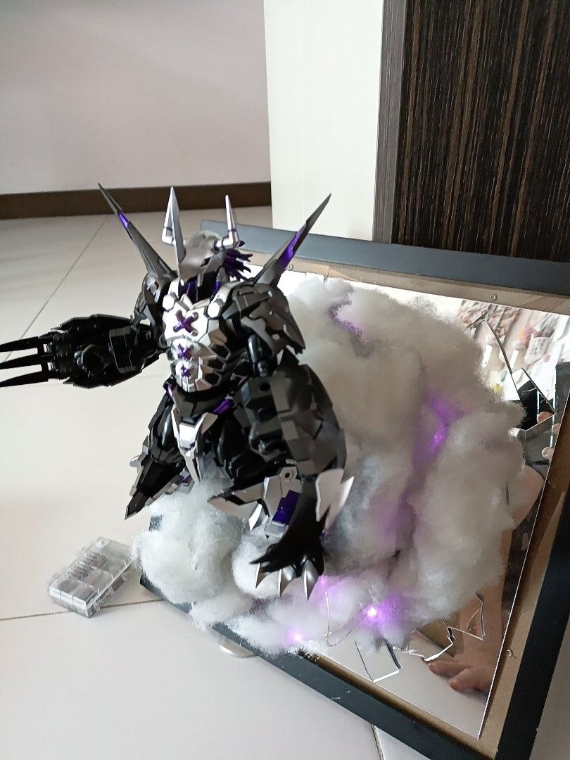 Digimon Black War Greymon with custom walk glass, Hobbies & Toys, Toys ...