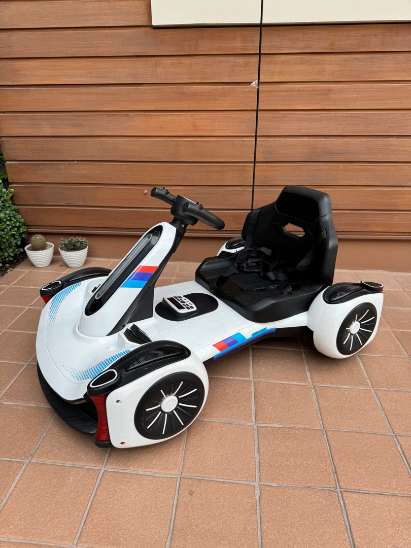Electric Go Kart White, Hobbies & Toys, Toys & Games on Carousell