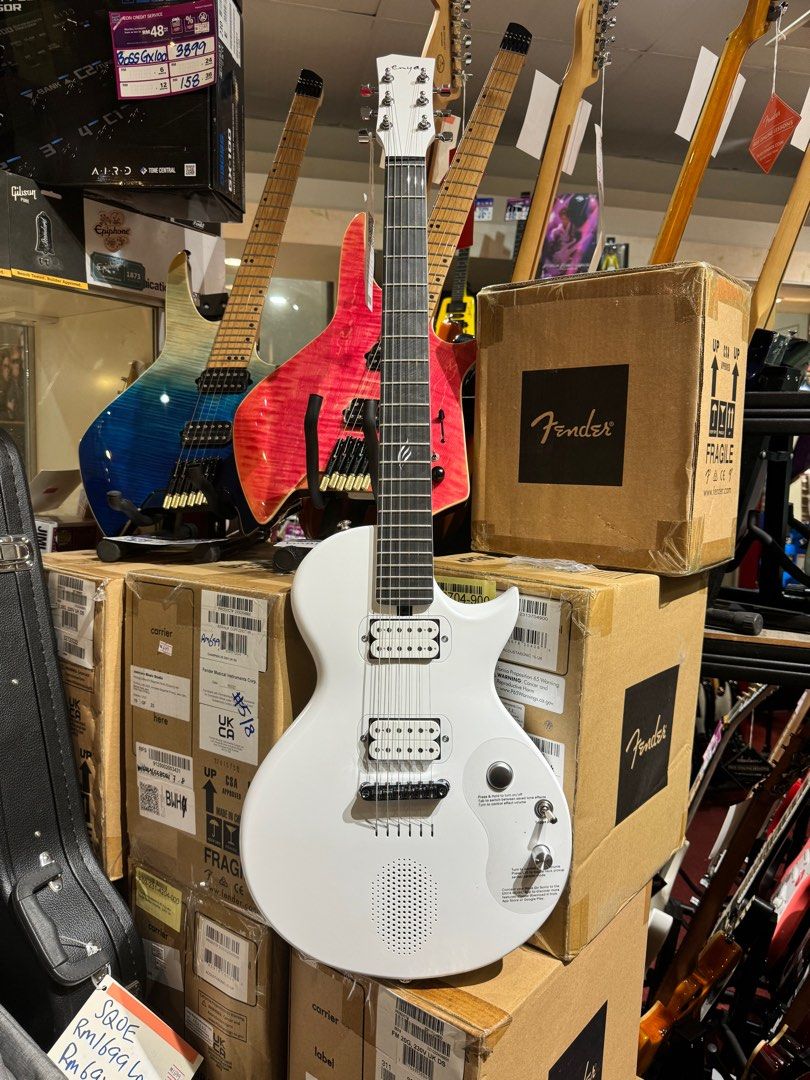 ENYA NOVA GO Sonic Electric Guitar white, Audio, Portable Music Players on Carousell