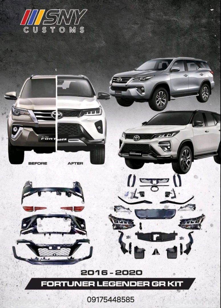 Fortuner legender original toyota facelift kit sequential switch back ...