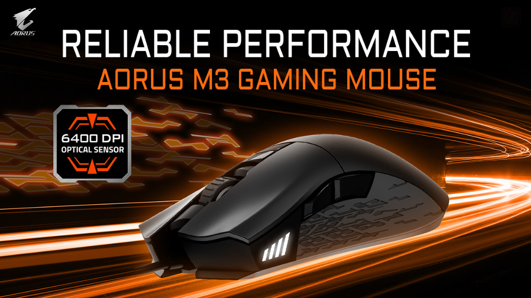 Gigabyte AORUS M3 / M4 / M5 RGB Wired Gaming Mouse USB Pixart 3988 ...