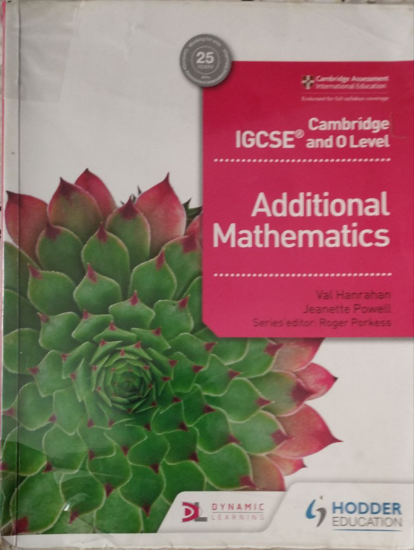 Hodder Cambridge IGCSE and O level Additional Mathematics, Hobbies & Toys, Books & Magazines ...