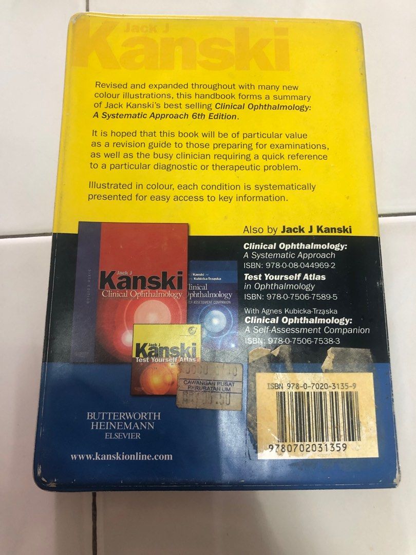 Kanski Clinical Ophthalmology, Hobbies & Toys, Books & Magazines, Textbooks on Carousell