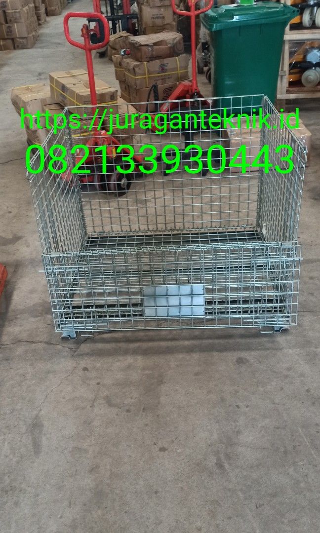 Keranjang Besi Lipat / Pallet Mesh, Serba Serbi, Others di Carousell