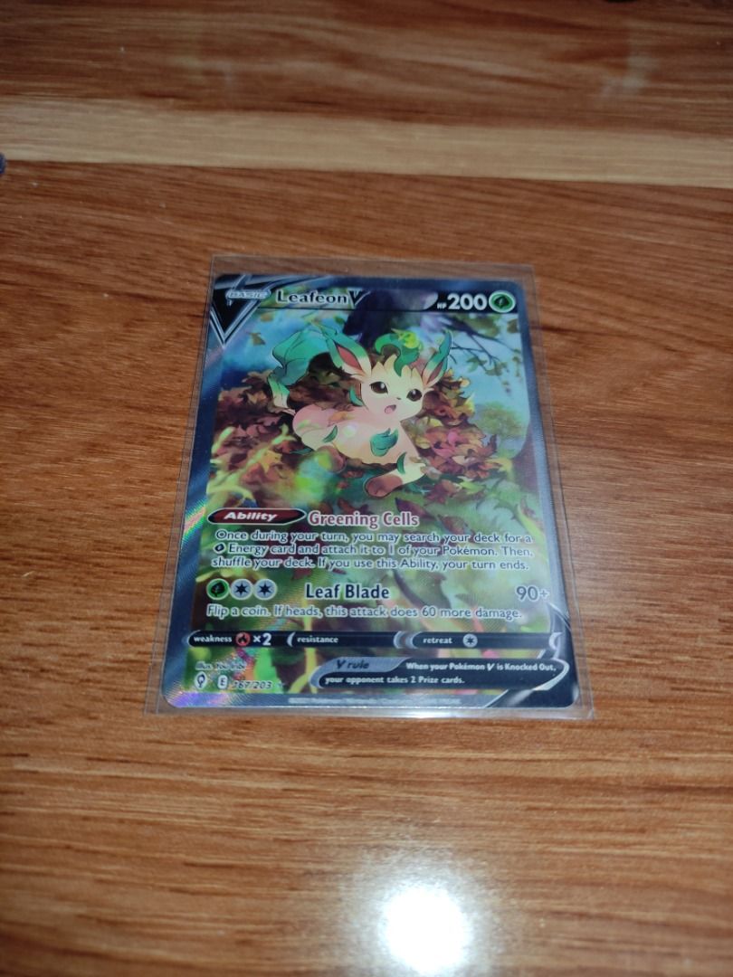 Leafeon V 167/203 / Ultra Rare (Alternate Full Art) - SWSH07: Evolving ...