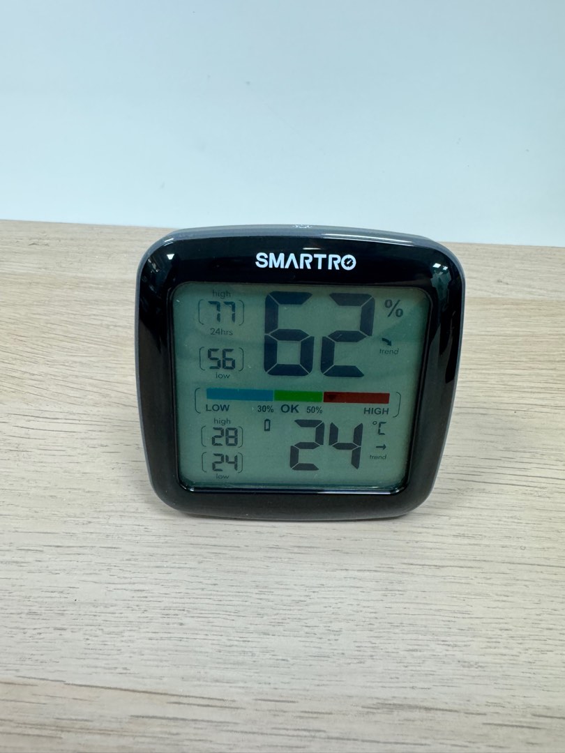 Like New - SmarTro SC42 temperature and humidity sensor / Monitor / Smart home AI 智能 溫度計, 家庭電器 ...