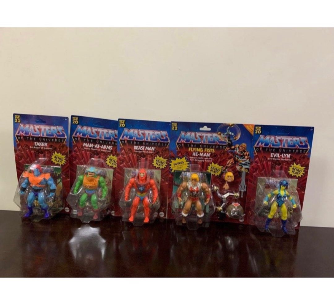 MASTER OF THE UNIVERSE~ Faker,Man-At-Arms,Beast Man,He-Man & Evil- Lyn ...