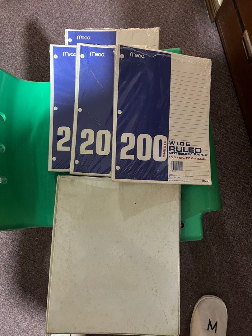 Mead Notebook Paper Set, Hobbies & Toys, Stationary & Craft, Other ...