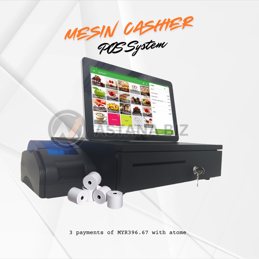 Mesin Cashier POS System Kaunter Cash Register, Computers & Tech ...