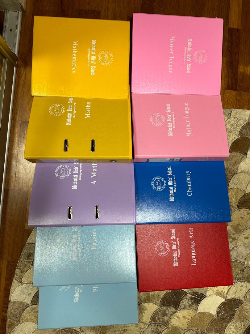 Methodist Girls’ School MGS subject files ring folders, Hobbies & Toys ...