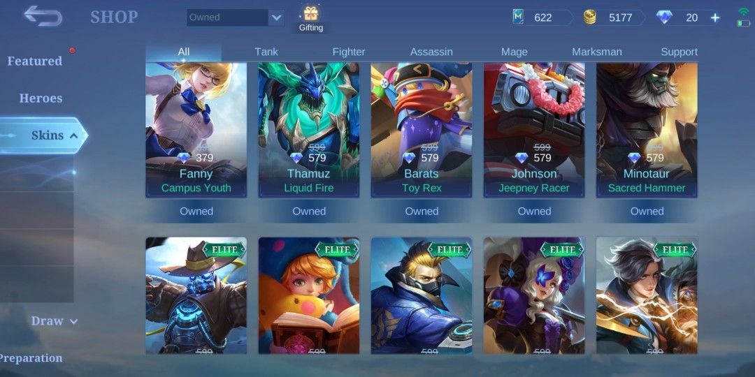 MLBB ACCOUNT EPIC SKINS LEGEND RANK, Video Gaming, Video Games, Others ...