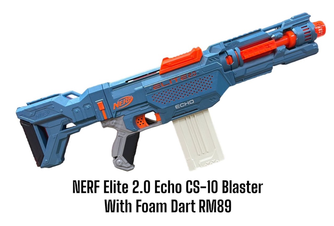Nerf Elite 2.0 Echo CS-10 Blaster with Foam Dart, Hobbies & Toys, Toys ...