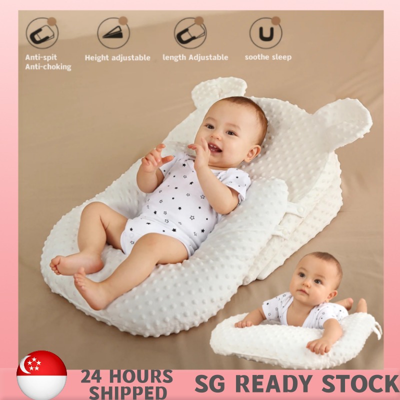 Newborn Portable Slope Pad Baby Feeding Pillow Infant Anti Spitting ...