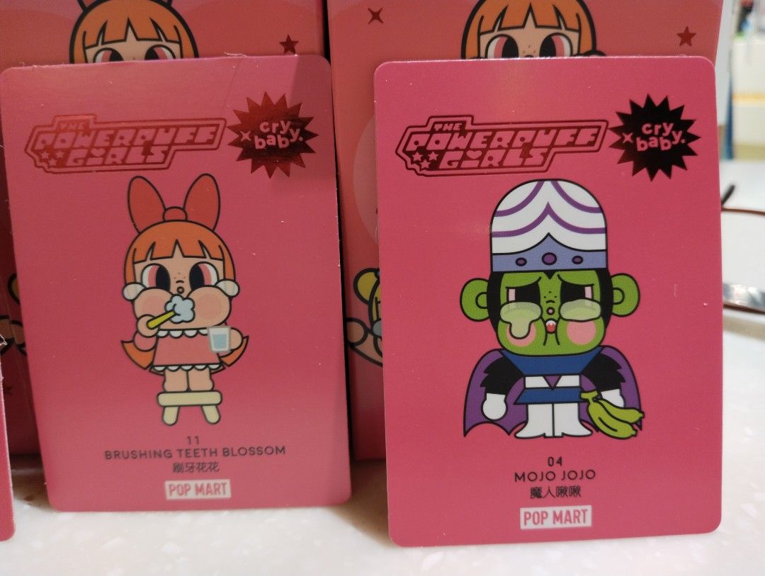 Popmart Crybaby Powerpuff Girls Bunny blossom buttercup Bubbles arttoys ...