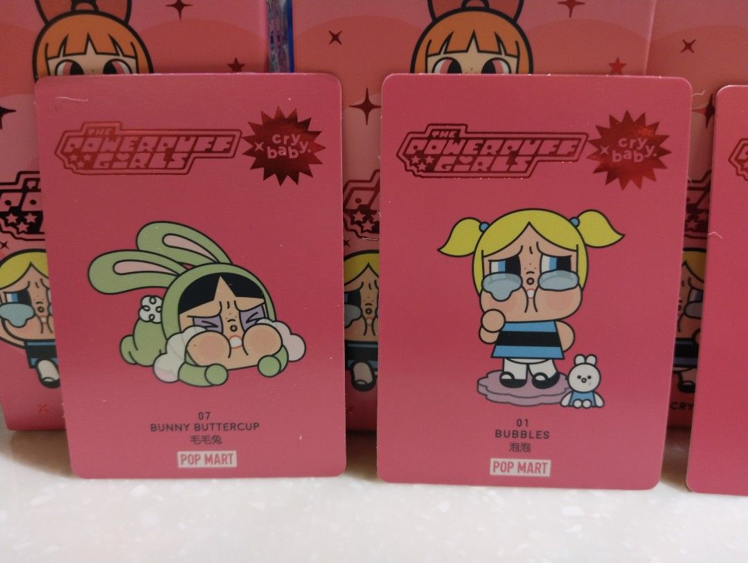 Popmart Crybaby Powerpuff Girls Bunny blossom buttercup Bubbles arttoys ...