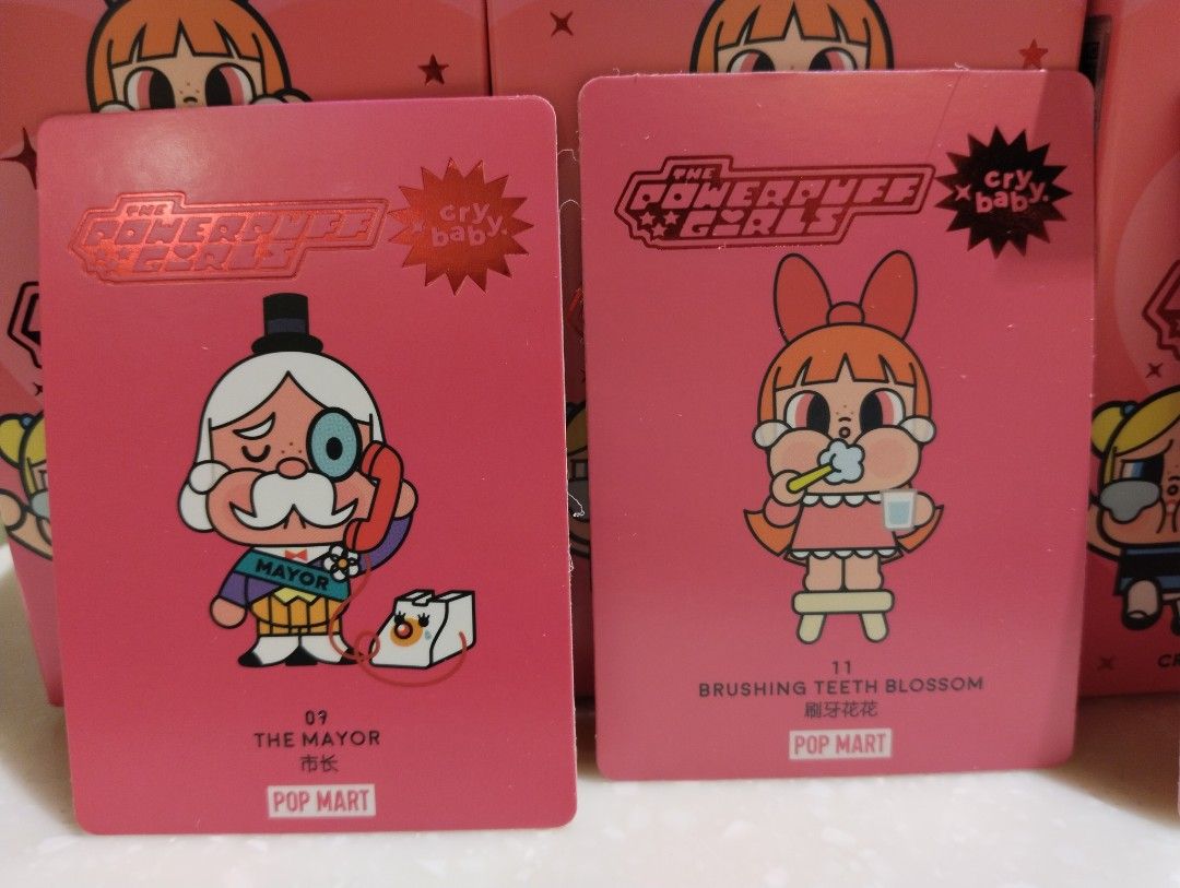 Popmart Crybaby Powerpuff Girls Bunny blossom buttercup Bubbles arttoys ...