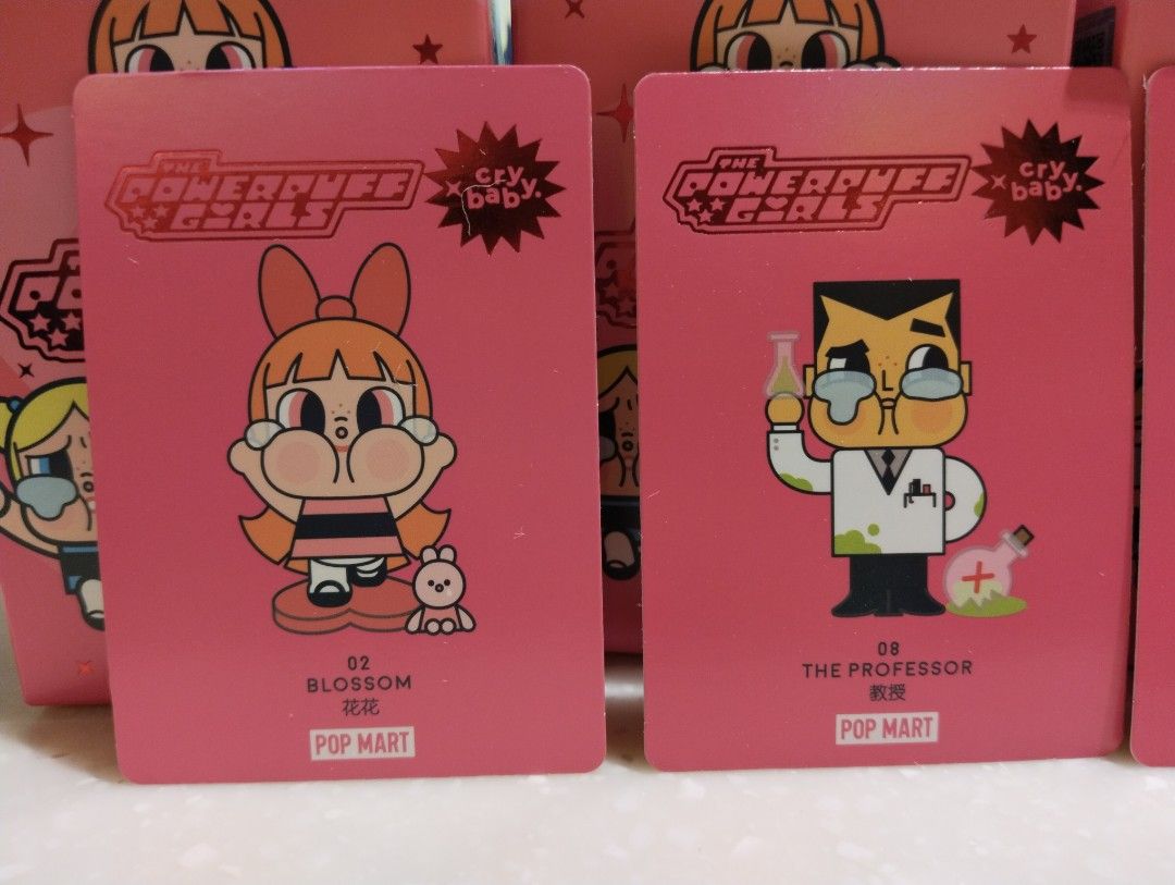 Popmart Crybaby Powerpuff Girls Bunny blossom buttercup Bubbles arttoys ...