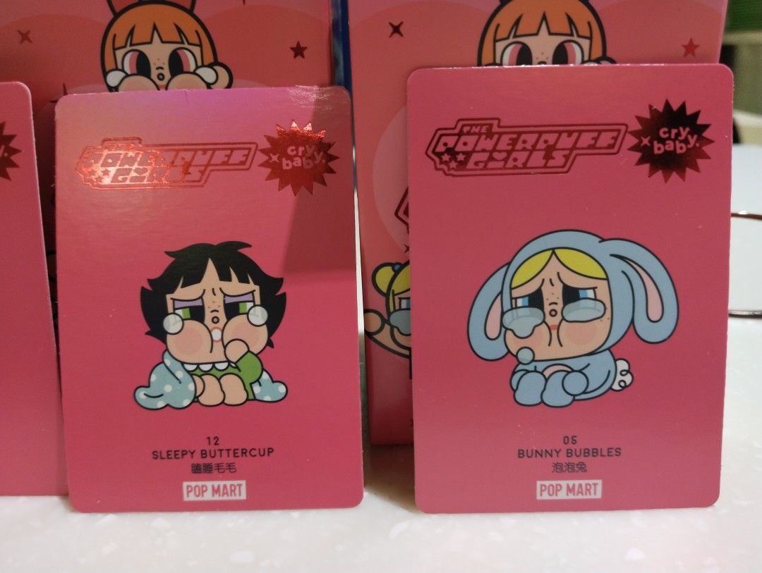 Popmart Crybaby Powerpuff Girls Bunny blossom buttercup Bubbles arttoys ...