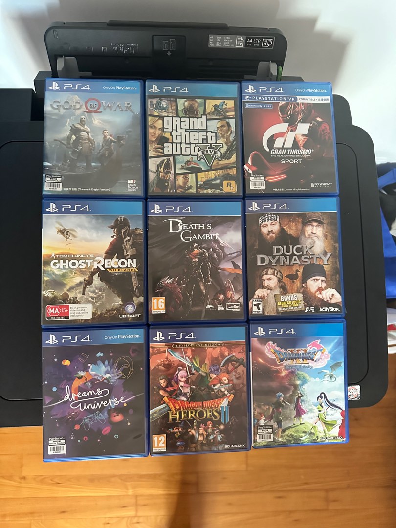 PS4 game God of War / GTA V / GT Sport / Ghost Recon Tom Clancy / Death ...