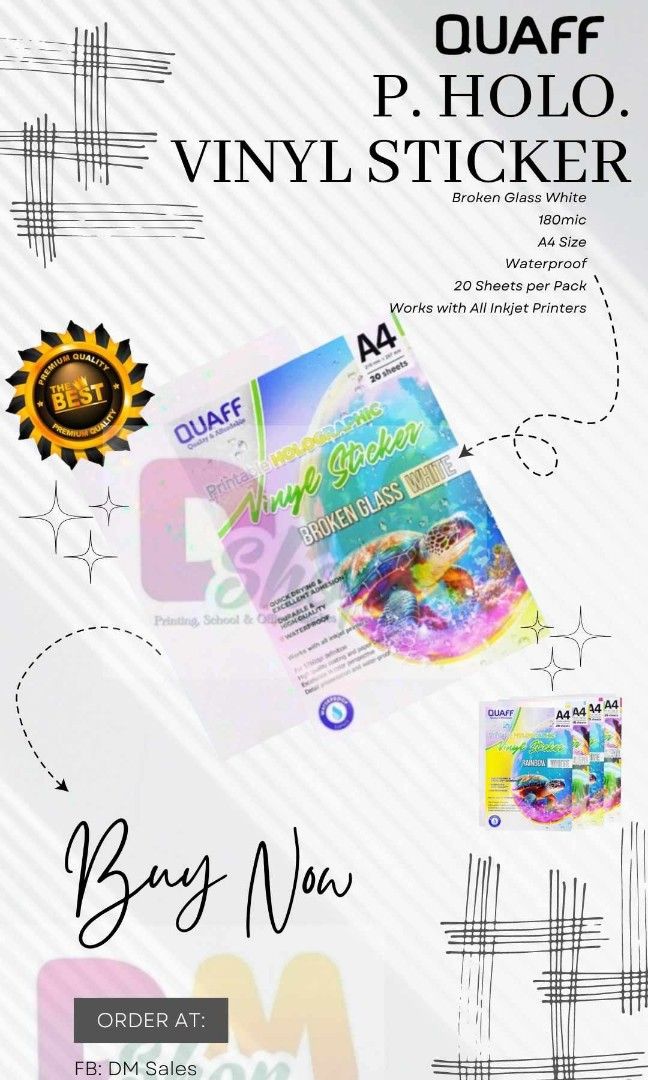 Quaff Printable Vinyl Sticker, Hobbies & Toys, Stationary & Craft, Art ...