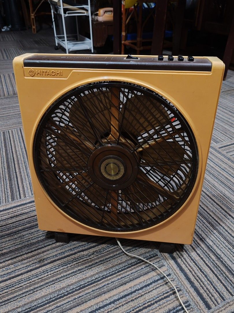 Retro Hitachi Box Fan, Hobbies & Toys, Memorabilia & Collectibles ...
