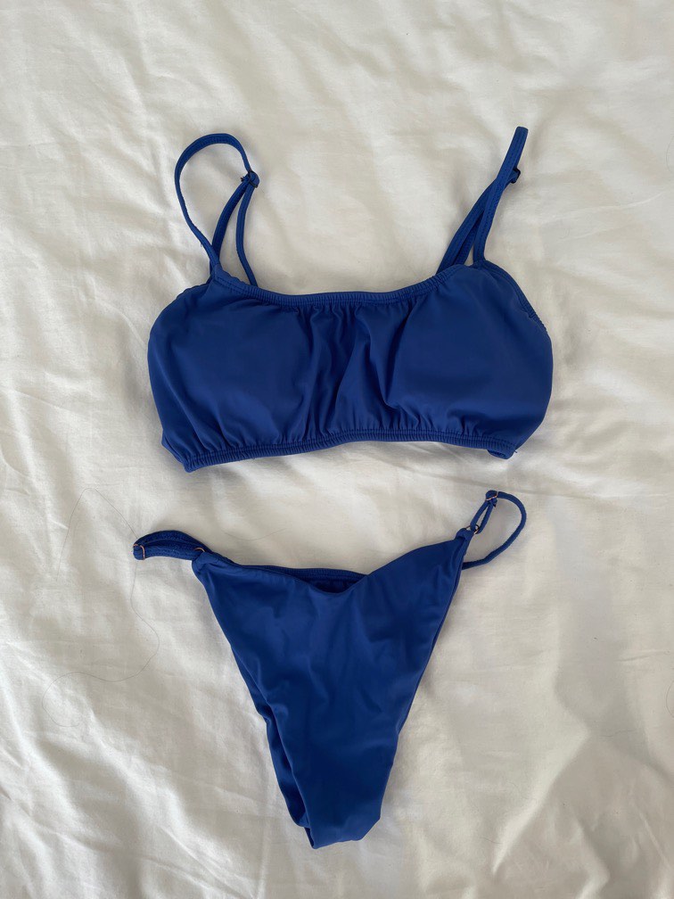 Sewlocal Blue Mia Two Piece Bikini, Women's Fashion, Swimwear, Bikinis ...