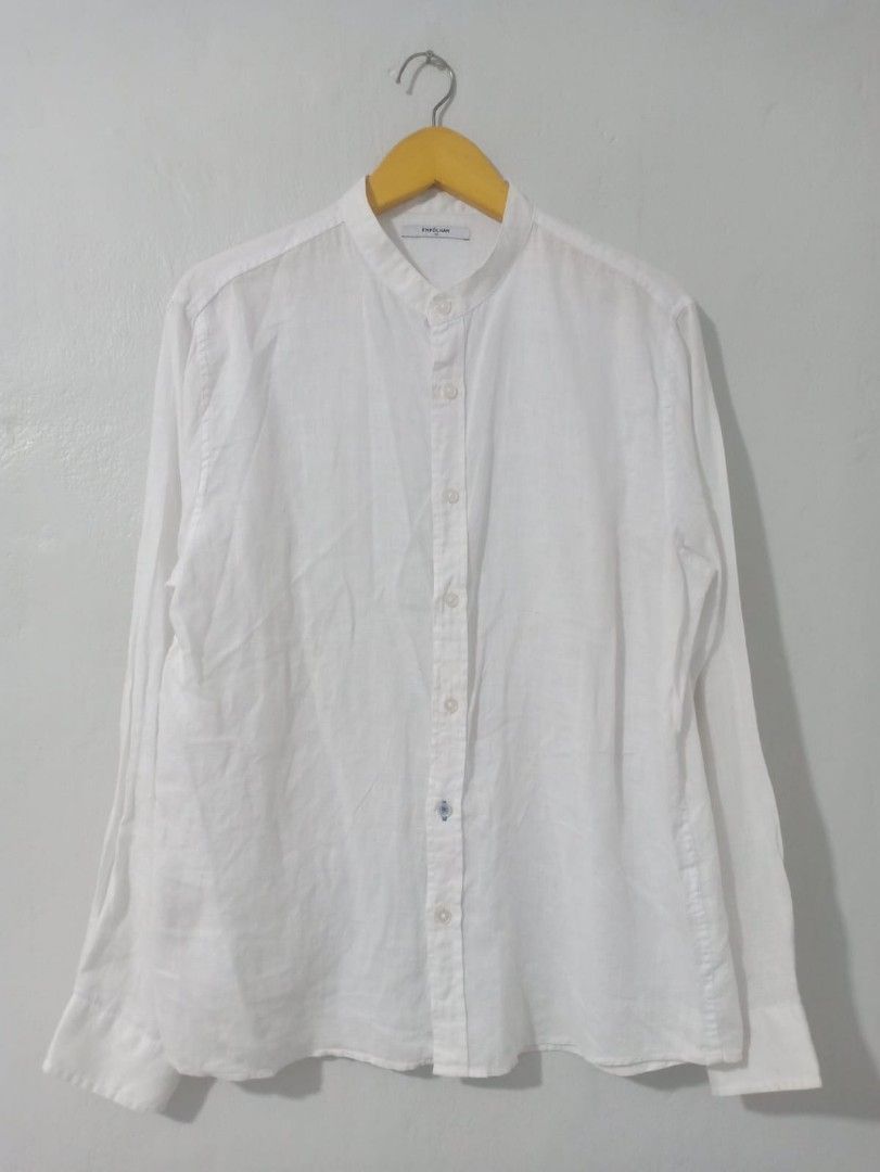 Shanghai Linen Empolham, Fesyen Pria, Pakaian , Atasan di Carousell