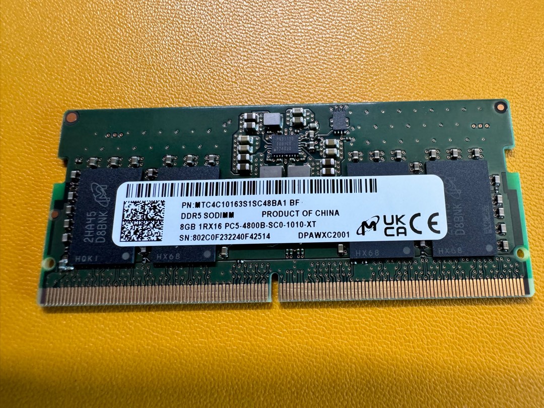 SK Hynix 8GB DDR5 5600B RAM, Computers & Tech, Parts & Accessories ...