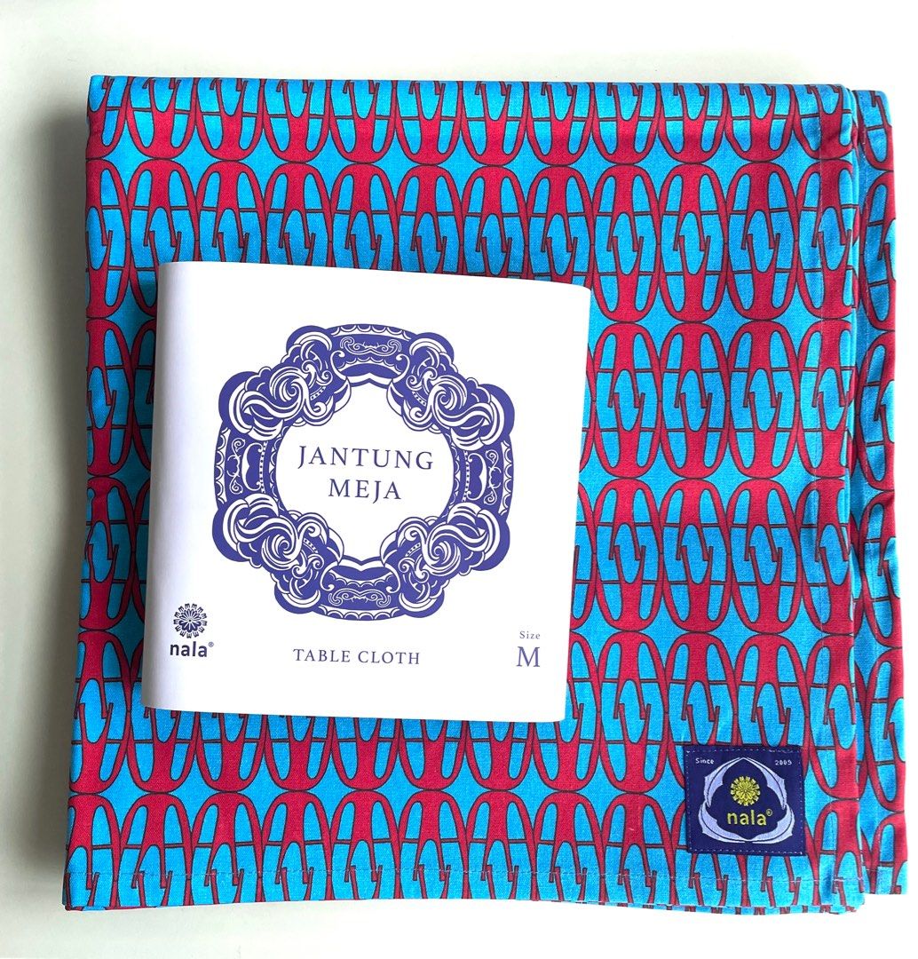 Table Cloth Nala Design Malaysia, Furniture & Home Living, Bedding & Towels on Carousell