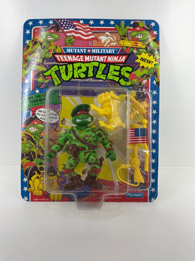 TMNT Vintage Teenage Mutant Ninja Turtles Mutant Military Raph 1991 ...