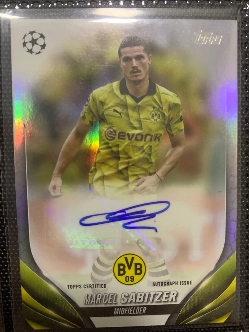 Topps UCL Autograph Marcel Sabitzer, Hobbies & Toys, Collectibles ...