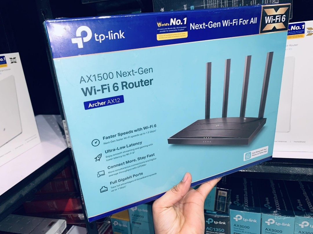 TP-Link Archer AX12 AX1500 Next-Gen WiFi 6 Gigabit Router, Computers ...