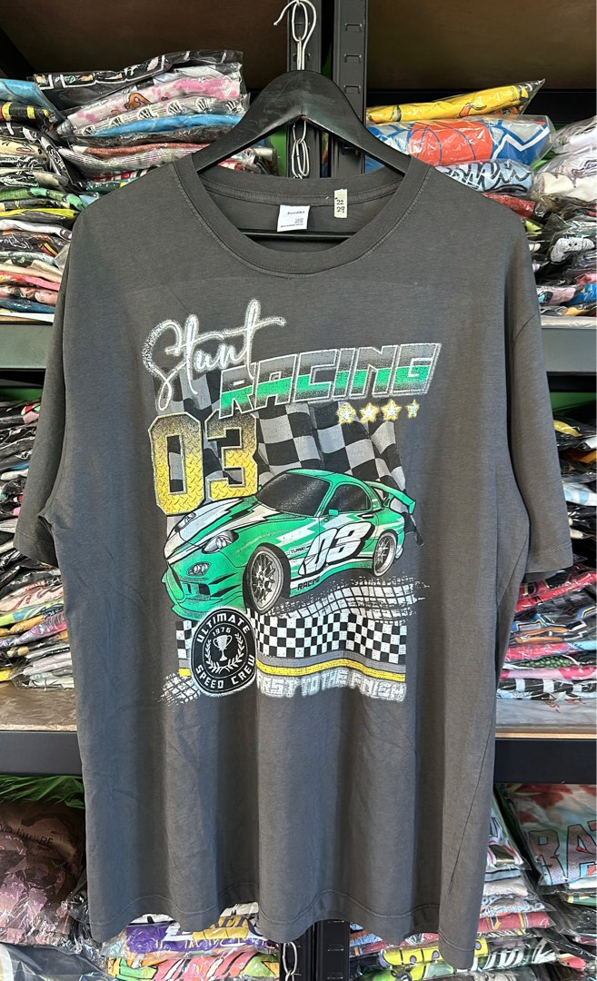 TURBO RACING Graphic Car Tee Shirt, Men's Fashion, Tops & Sets, Tshirts ...
