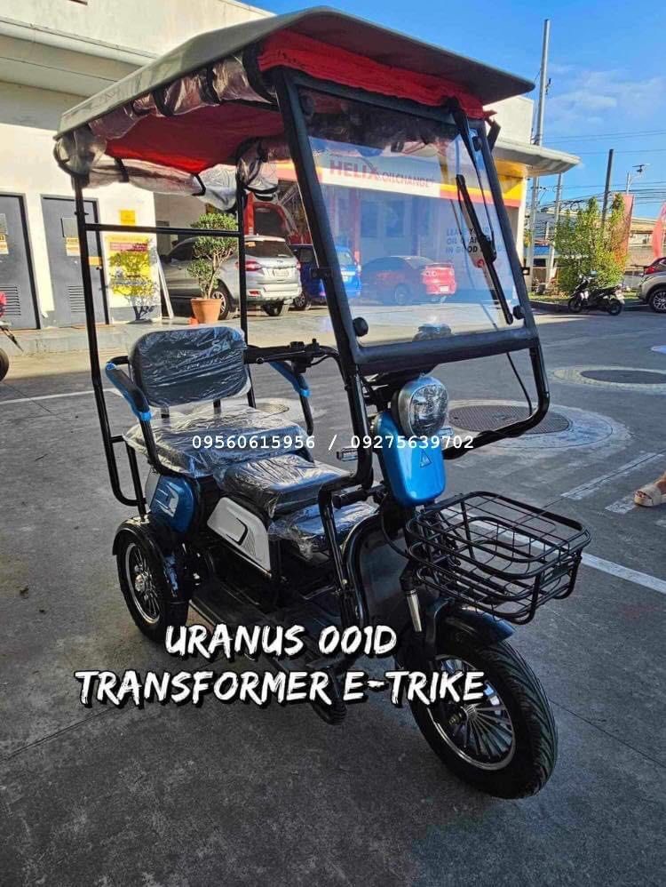 URANUS MINI 2024 TWO TONE TRANSFORMER 3 WHEELS E-TRIKE WITH ROOF ...
