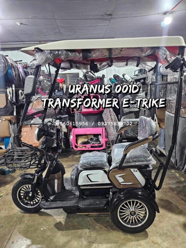 URANUS MINI 2024 TWO TONE TRANSFORMER 3 WHEELS E-TRIKE WITH ROOF ...