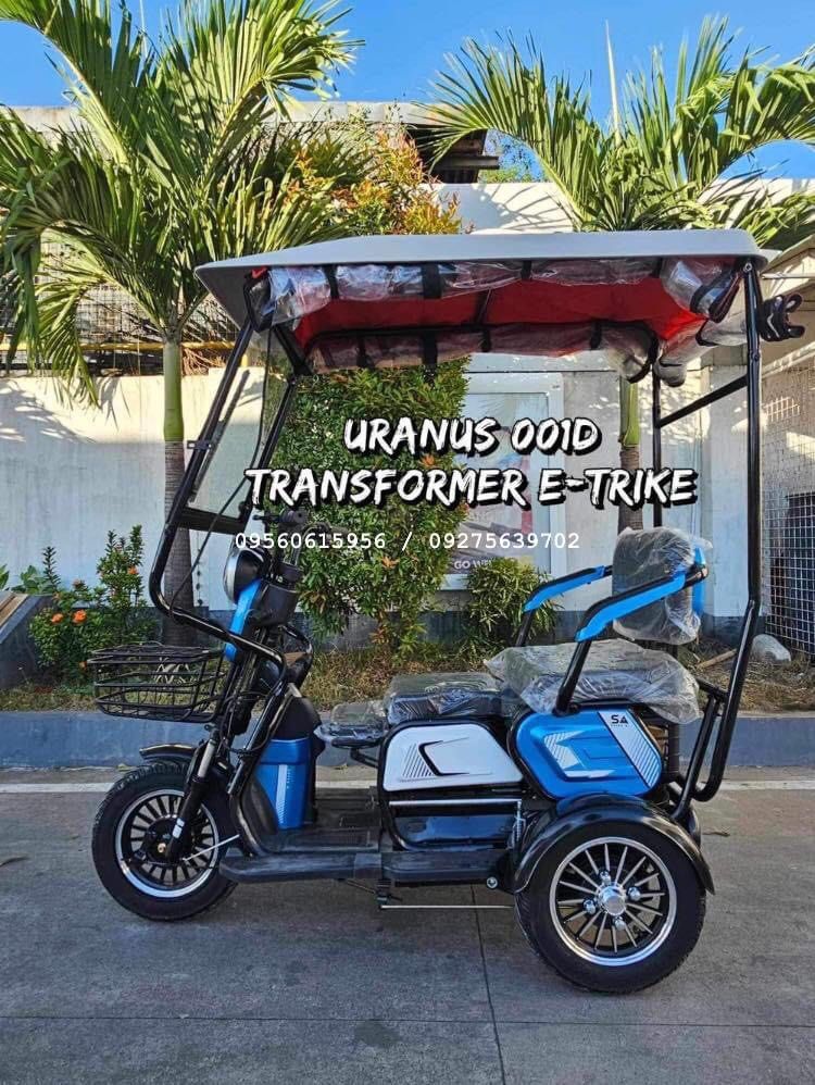 URANUS MINI 2024 TWO TONE TRANSFORMER 3 WHEELS E-TRIKE WITH ROOF ...