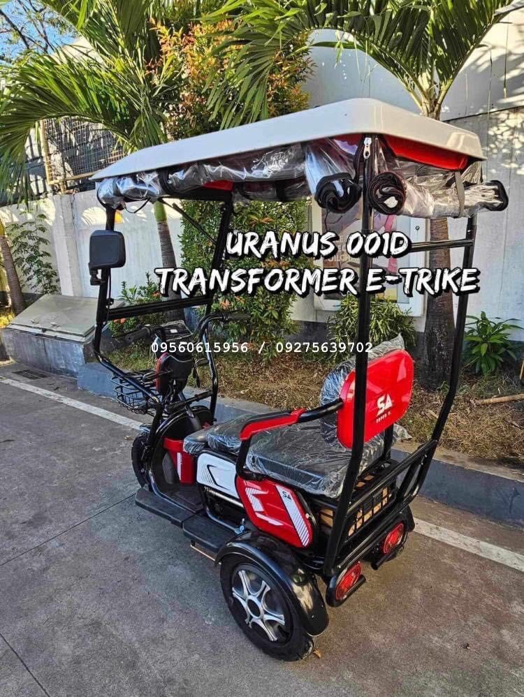 URANUS MINI 2024 TWO TONE TRANSFORMER 3 WHEELS E-TRIKE WITH ROOF ...