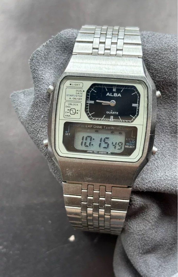 Vintage Seiko Alba Digital, Men's Fashion, Watches & Accessories ...