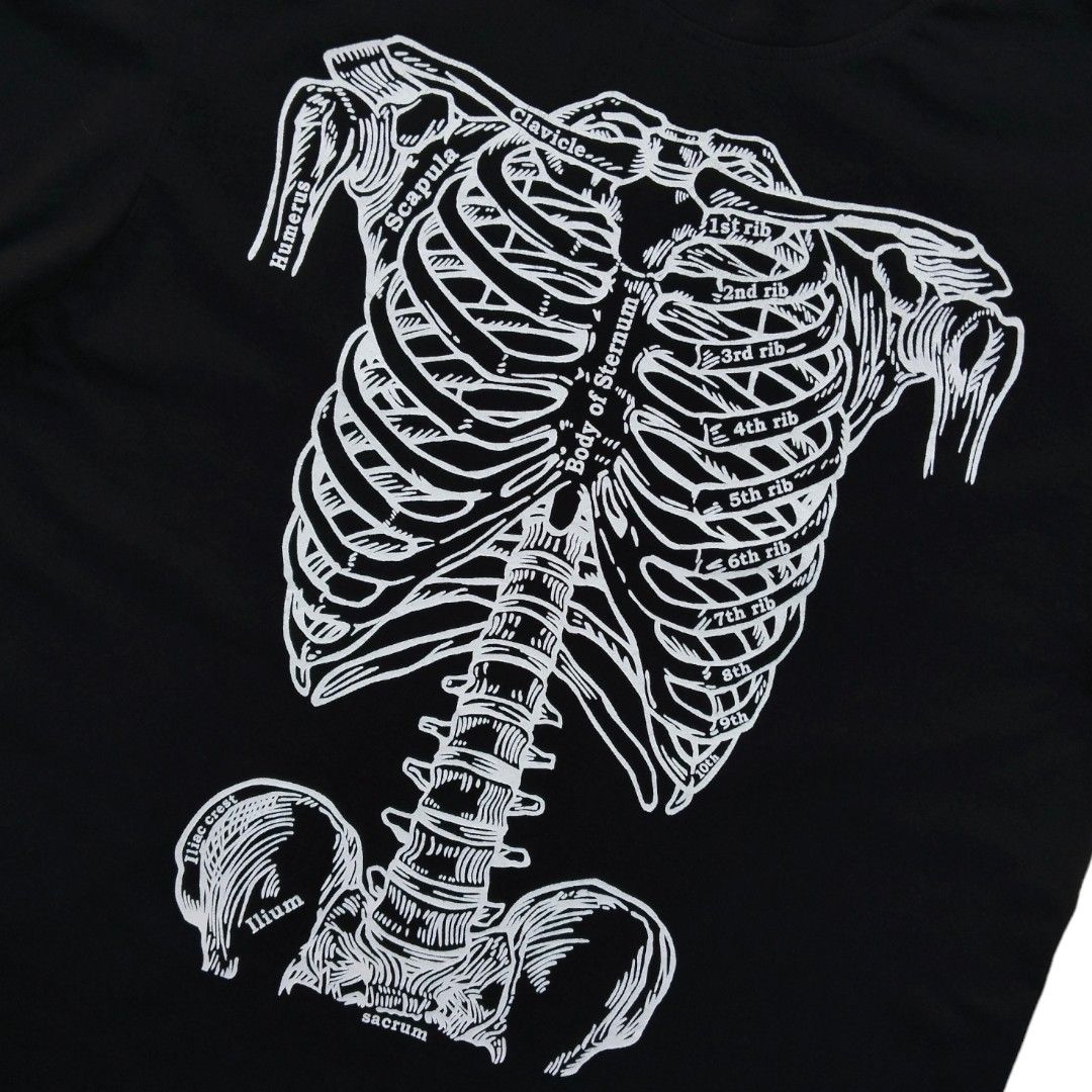 Vintage skeleton anatomy like leslie arwin, Men's Fashion, Tops & Sets ...