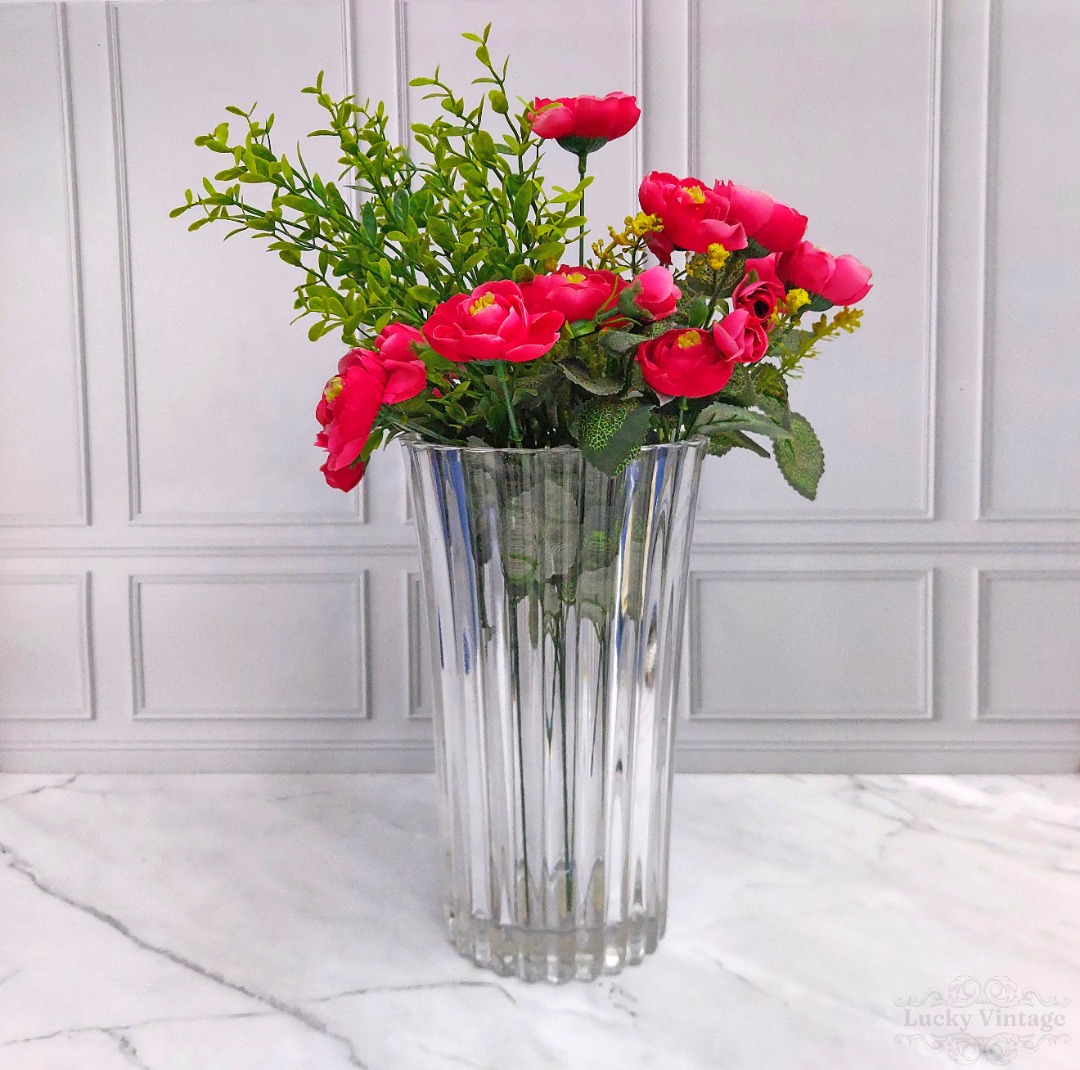 Vintage Vas Bunga French Crystal D'Arques Athena Luminarc France Flared ...