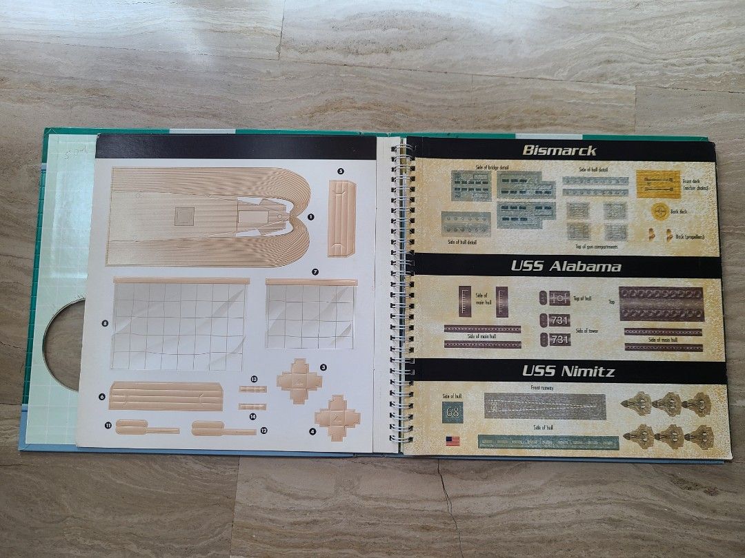 Warships And Submarines with Press Out Model, Hobbies & Toys, Books ...