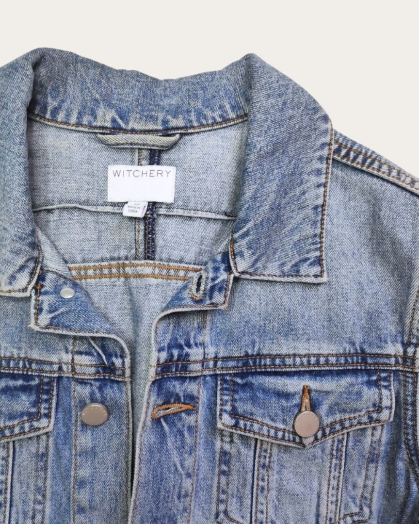 Witchery Vintage Wash Denim Jacket, Women's Fashion, Coats, Jackets and ...