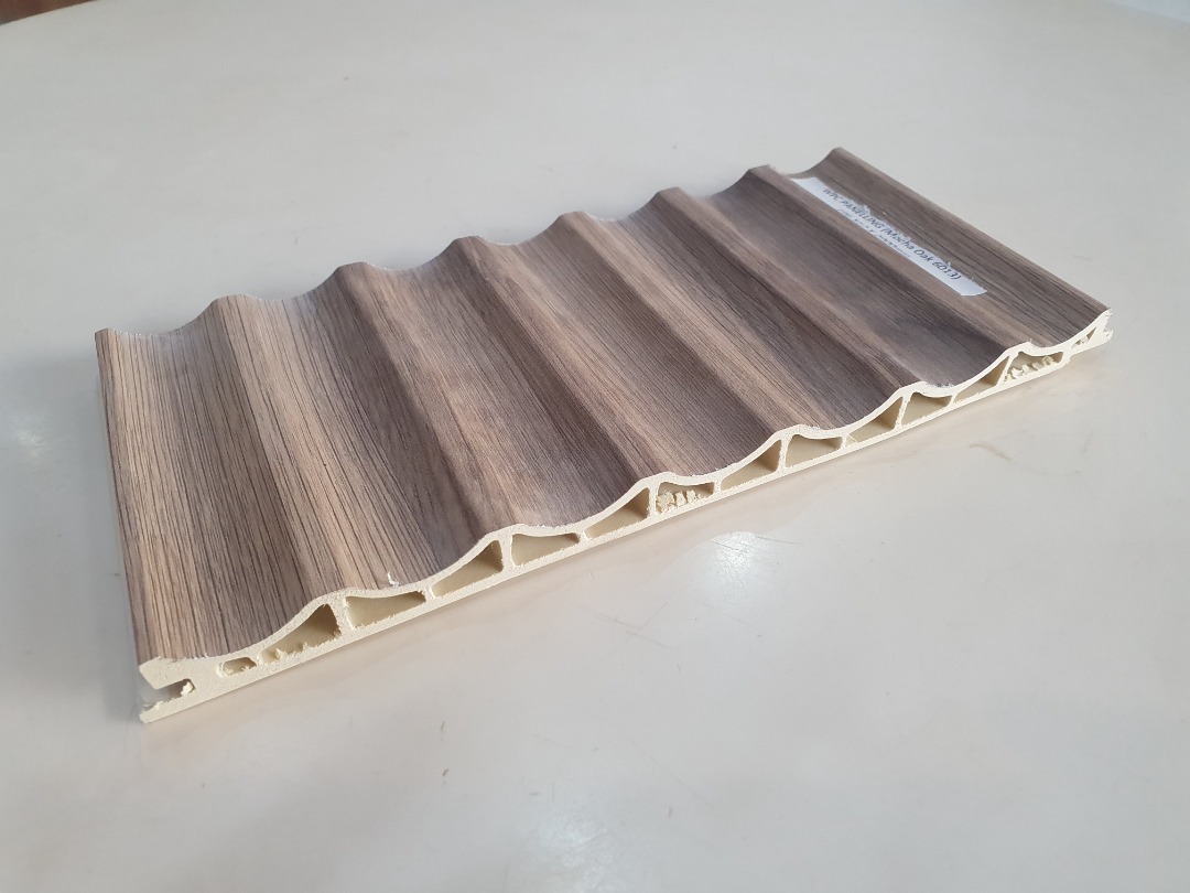 WPC Wall Panel - Concave Type Mocha Oak, Commercial & Industrial ...