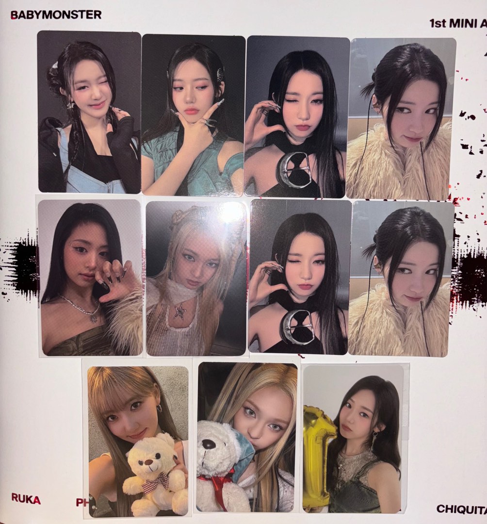WTS Babymonster babymons7er album photobook photocards pcs pc pop up kakaotalk preorder benefit ...