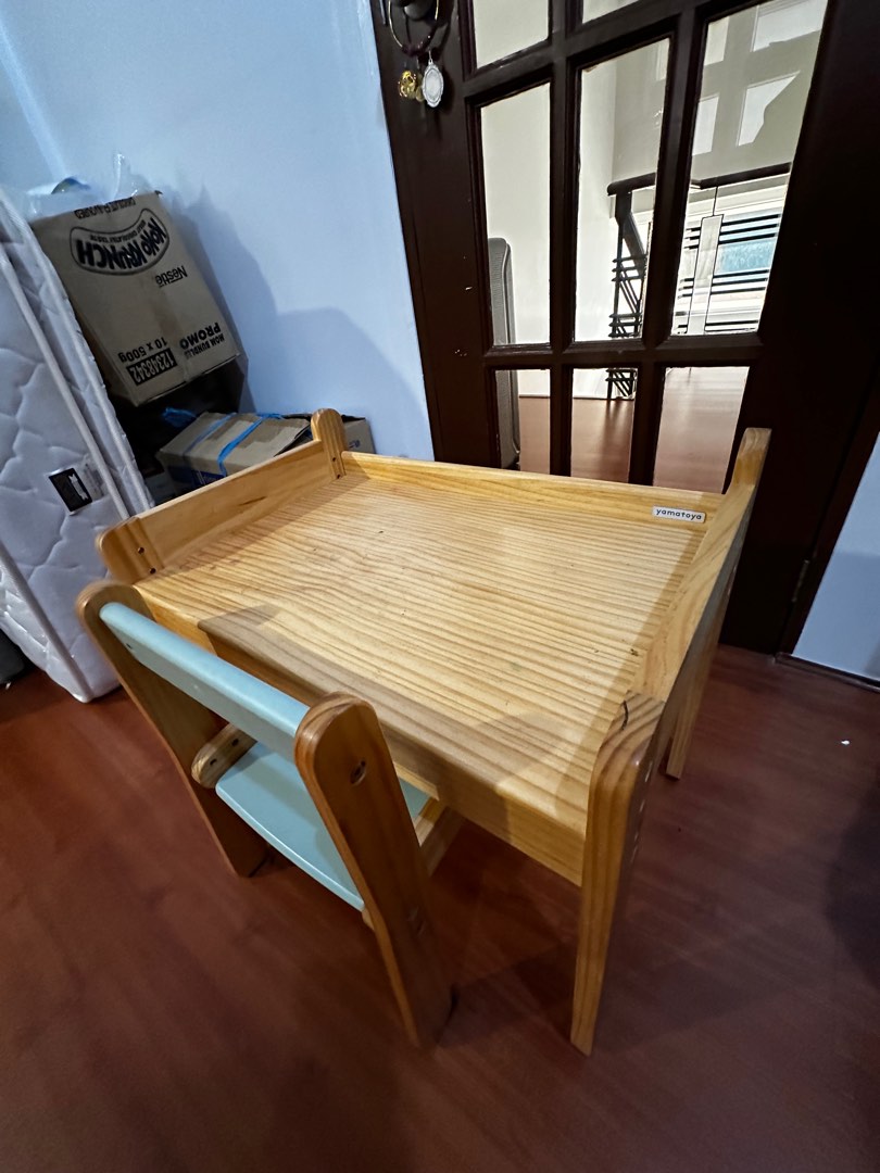Yamatoya table and chair, Babies & Kids, Baby Nursery & Kids Furniture ...