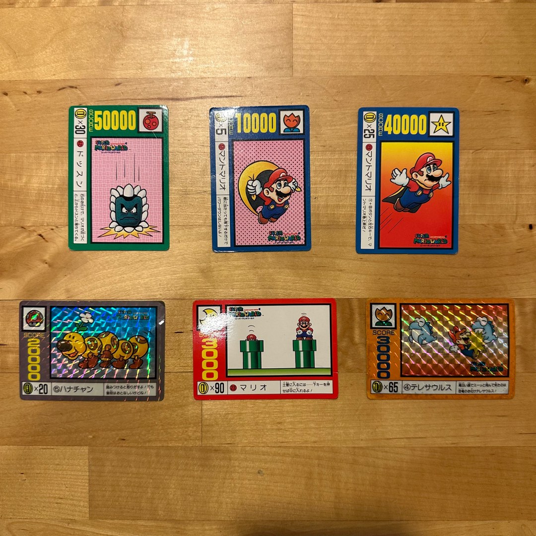 10 Cloak Mario Super Mario World Card Nintendo Japan SFC SNES 1991 GAME ...